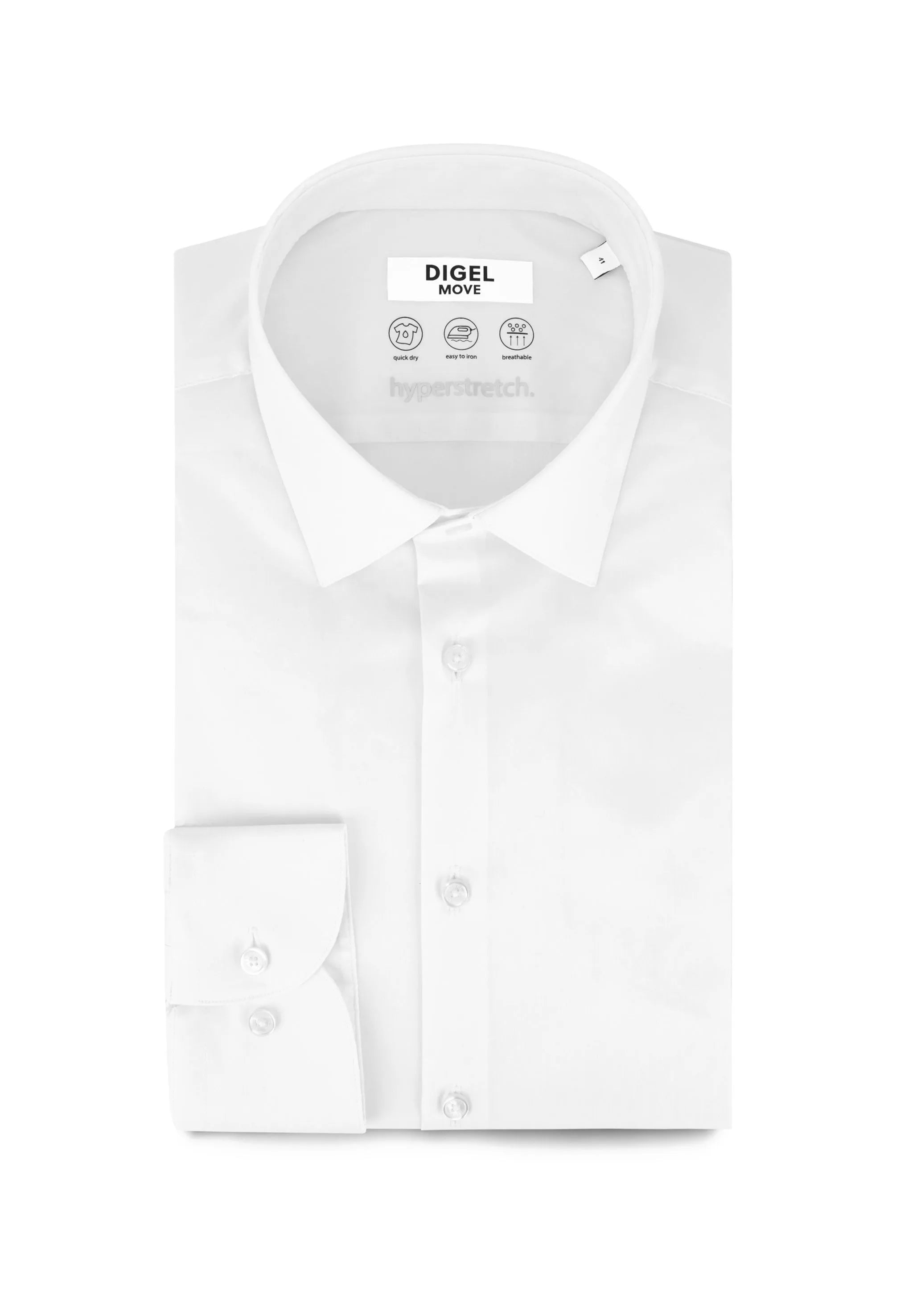 Kinley Slim Fit Shirt, White – F.Saarti